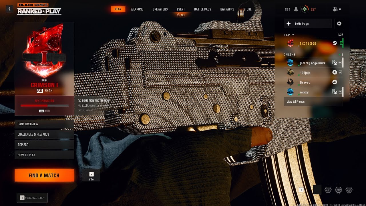 This is CRIMSON RANK in Black Ops 6 Ranked Play - YouTube