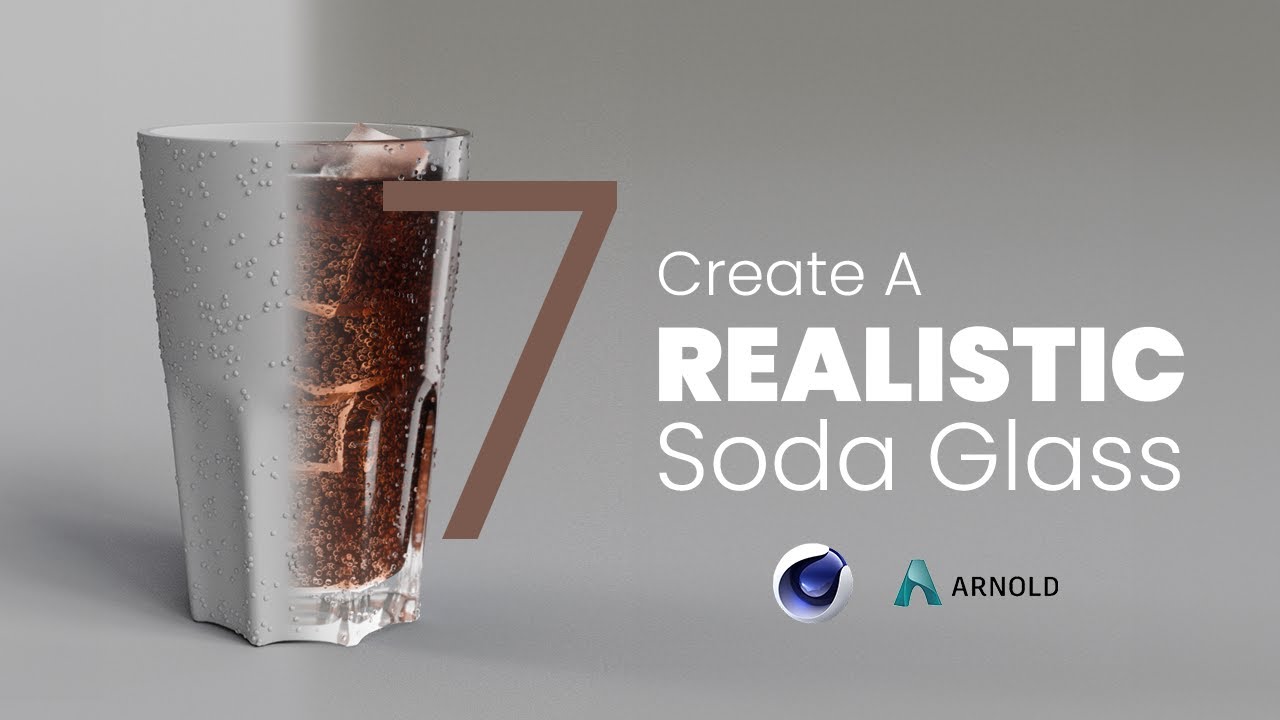 07- Light, Material and Render | Create Realistic Soda Glass , C4D with ...