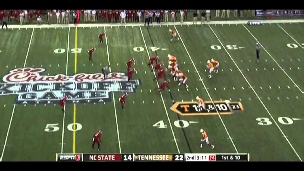 North Carolina State D vs Tennessee O 2012 - YouTube