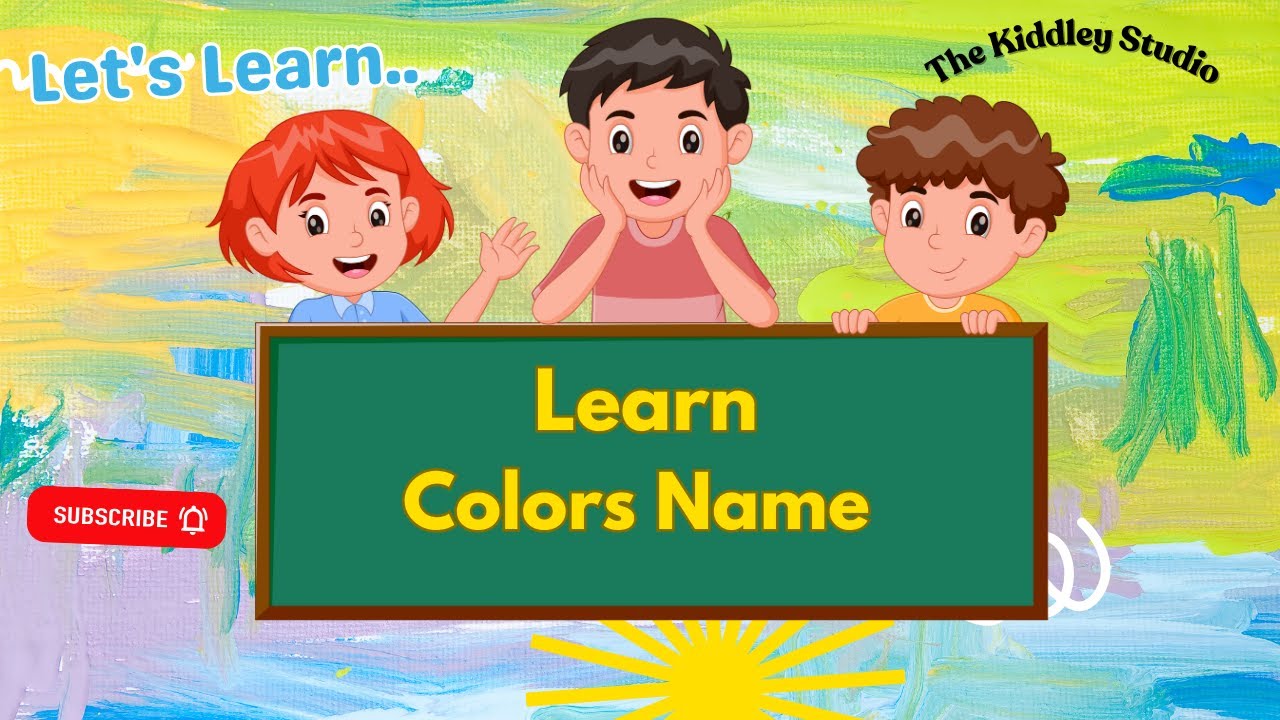 Colors names - English Educational Videos | The Kiddley Studio # ...