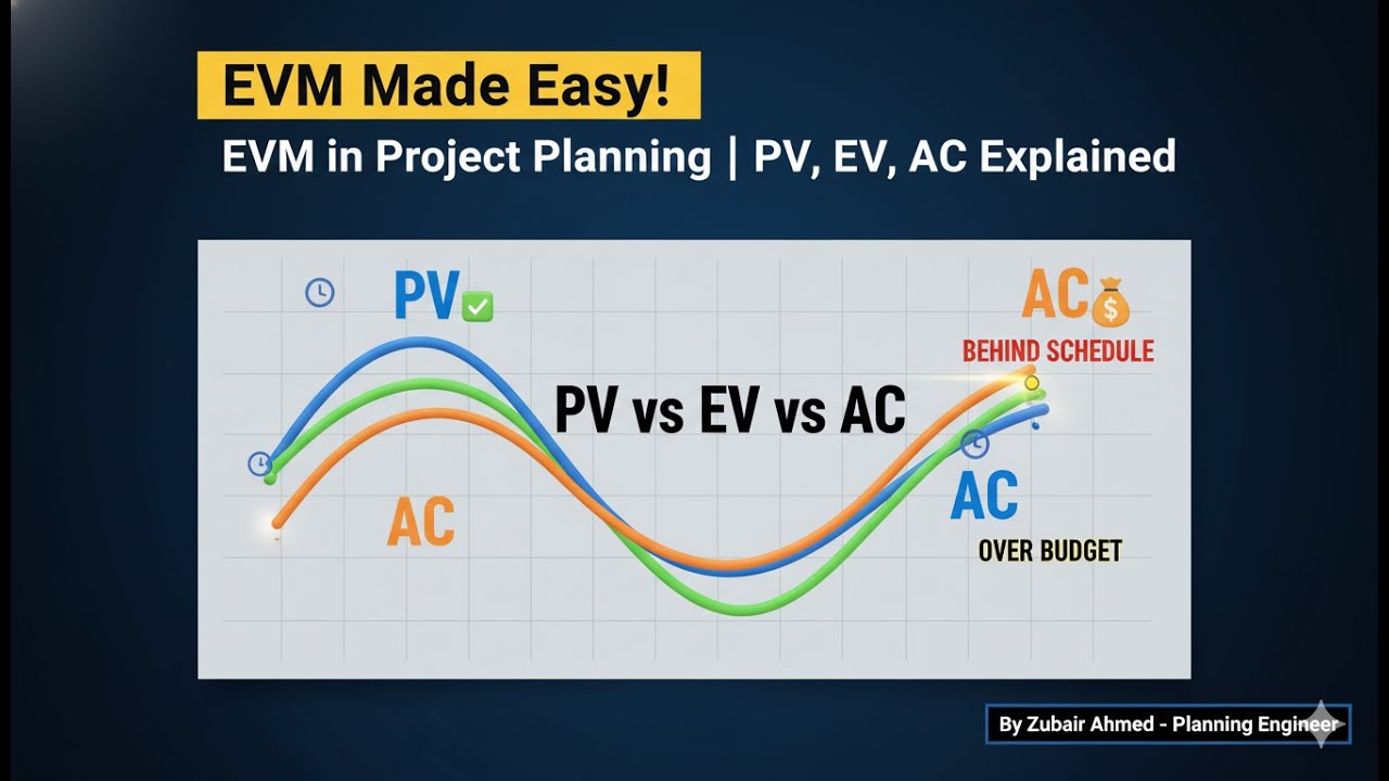 Earned Value Management (EVM) in Project Planning | PV, EV, AC, SPI ...