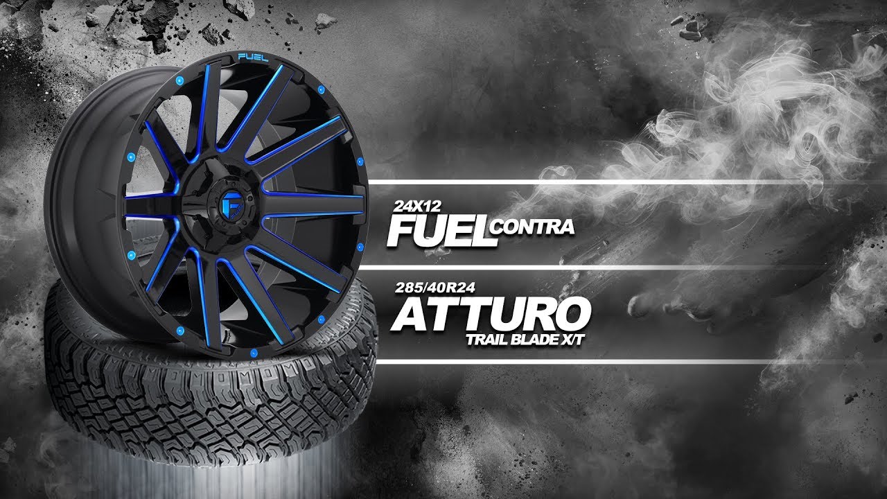 24x14 Fuel Contra on 285/40R24 Atturo Trail Blade X/Ts - YouTube