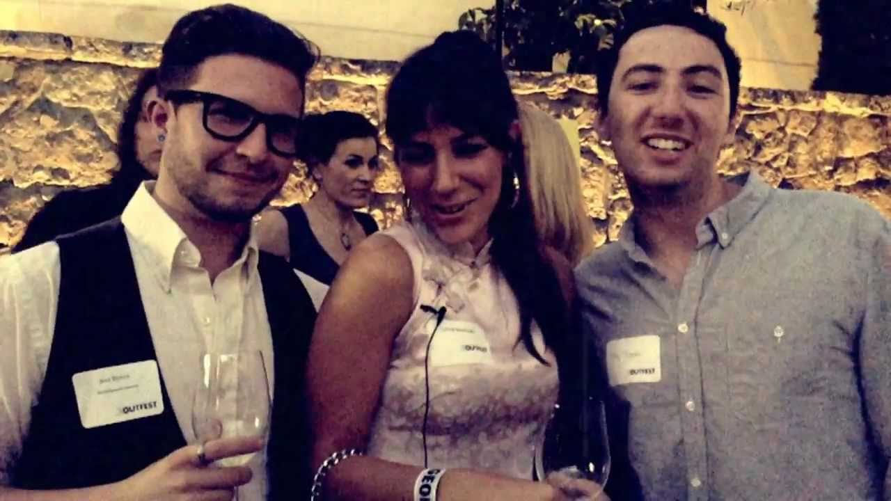 Jess Byers, Sylvia Kochinski and Toby Brooks at Outfest's 2012 Launch ...