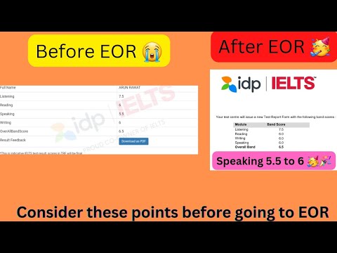 IELTS EOR SUCCESSFUL 🥳 || Consider these points || IELTS Result - YouTube
