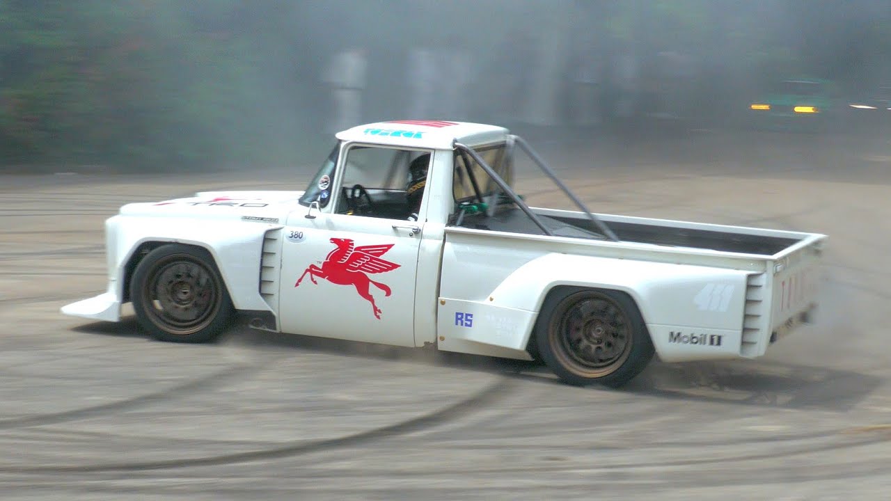 650HP Toyota STOUT 4-Cyl Drift Truck - BRUTAL Sounds, Drifting & Donuts ...