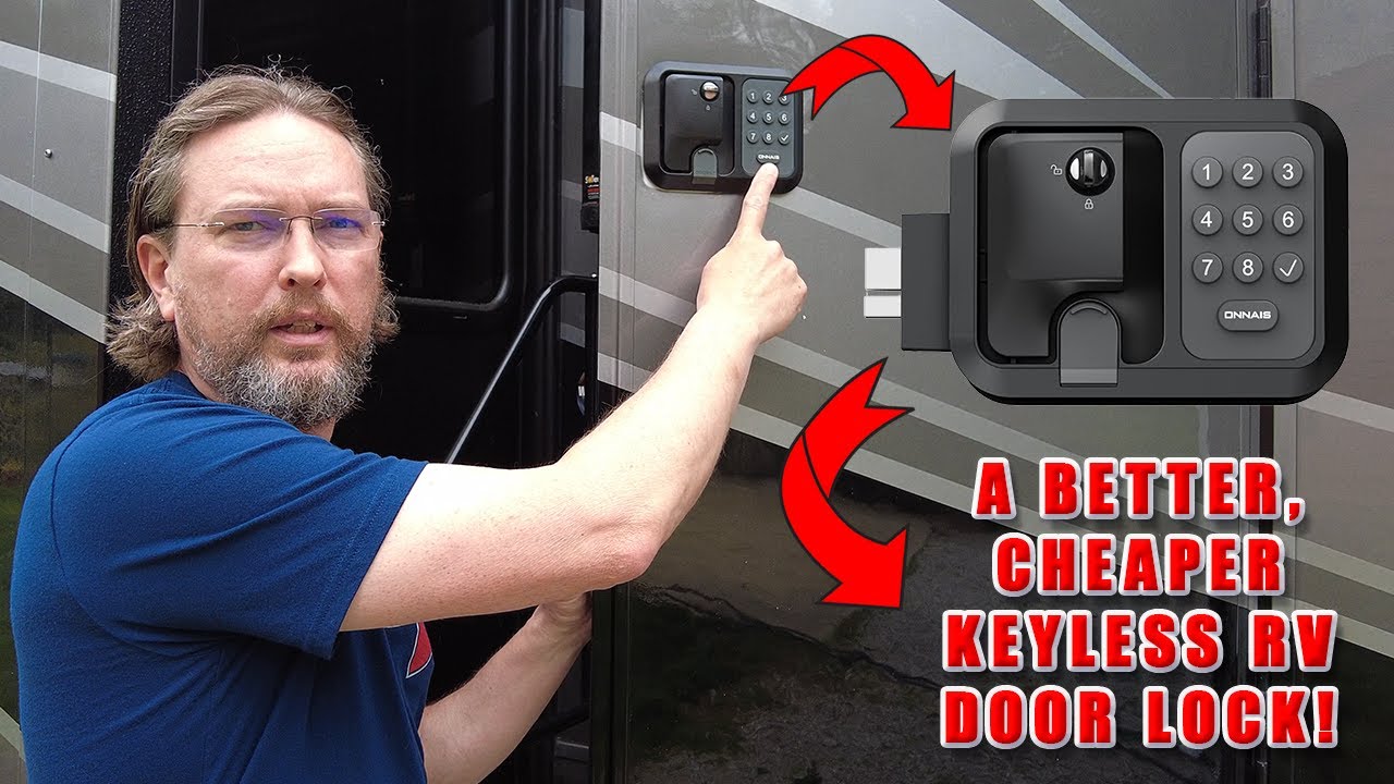 Onnais RV Door Lock Installation & Review | New Keyless RV Door Lock ...