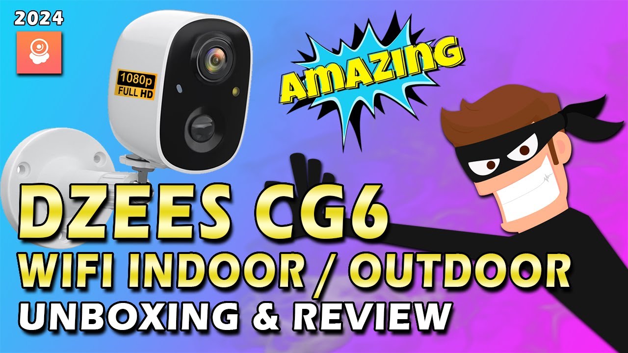 DZEES CG6 WIFI INDOOR & OUTDOOR SECURITY CAMERA / UNBOXING & REVIEW ...