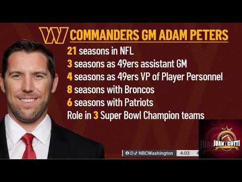 What Has Adam Peters Accomplished? This Is The Key To Commanders ...