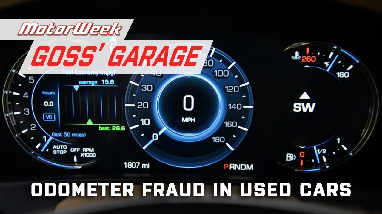 Odometer Fraud in Used Cars with CarFax | Goss' Garage - YouTube