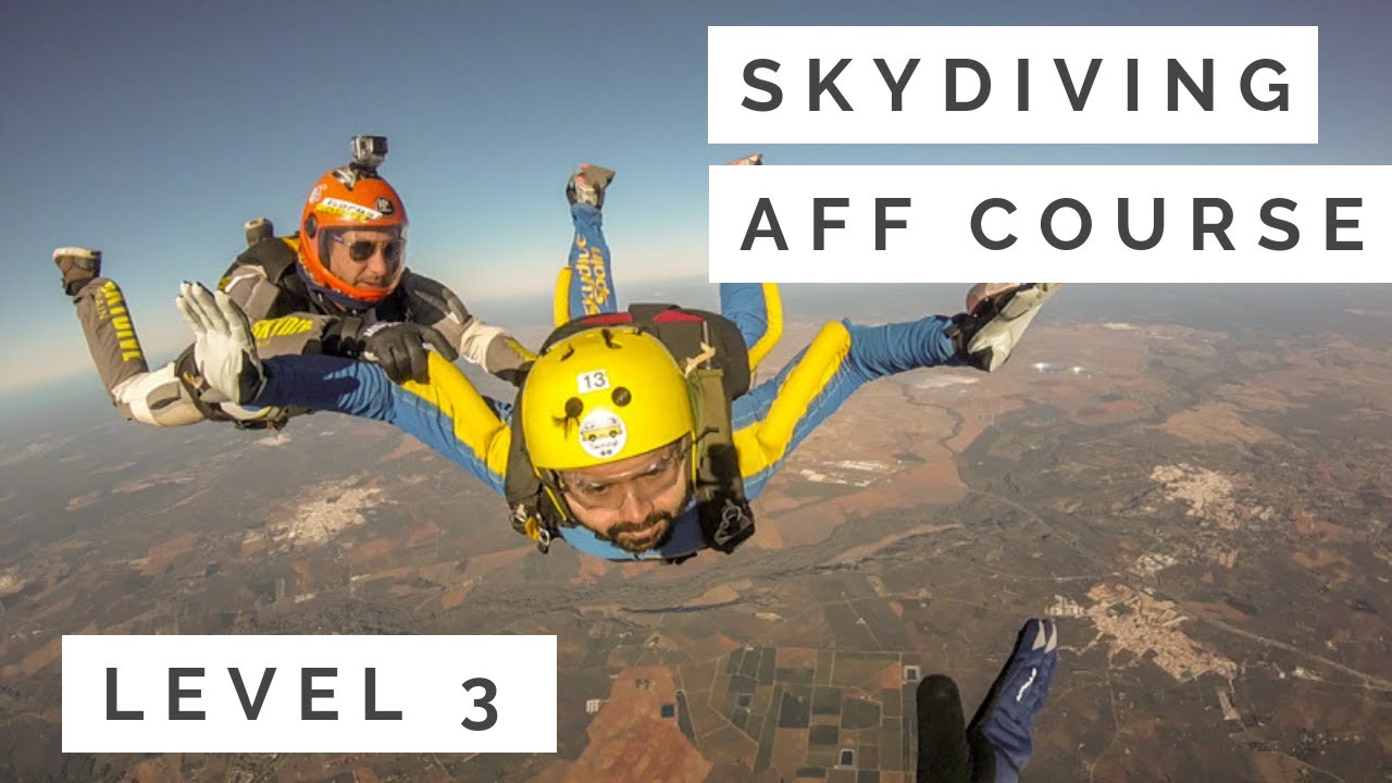Skydiving - Accelerated Free Fall (AFF) Course - Level 3 - YouTube