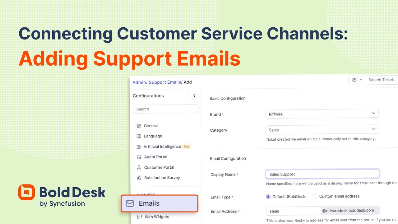Connecting Customer Service Channels | Adding Support Emails - YouTube