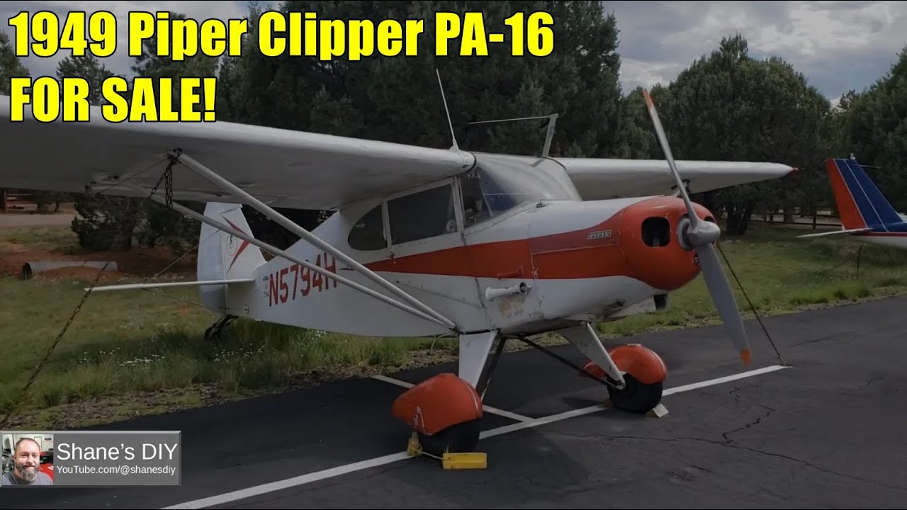 FOR SALE: 1949 Piper Clipper PA-16 Walkaround - N5794H - YouTube