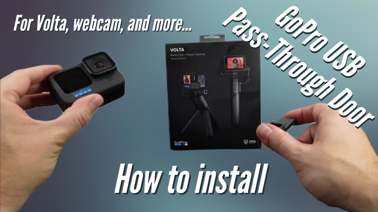 Installing the GoPro USB Pass-Through Door for GoPro Hero 10 and 9 ...