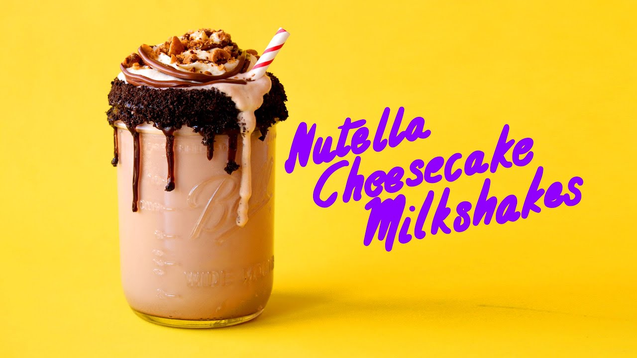 Nutella Cheesecake Milkshake | The Scran Line - YouTube