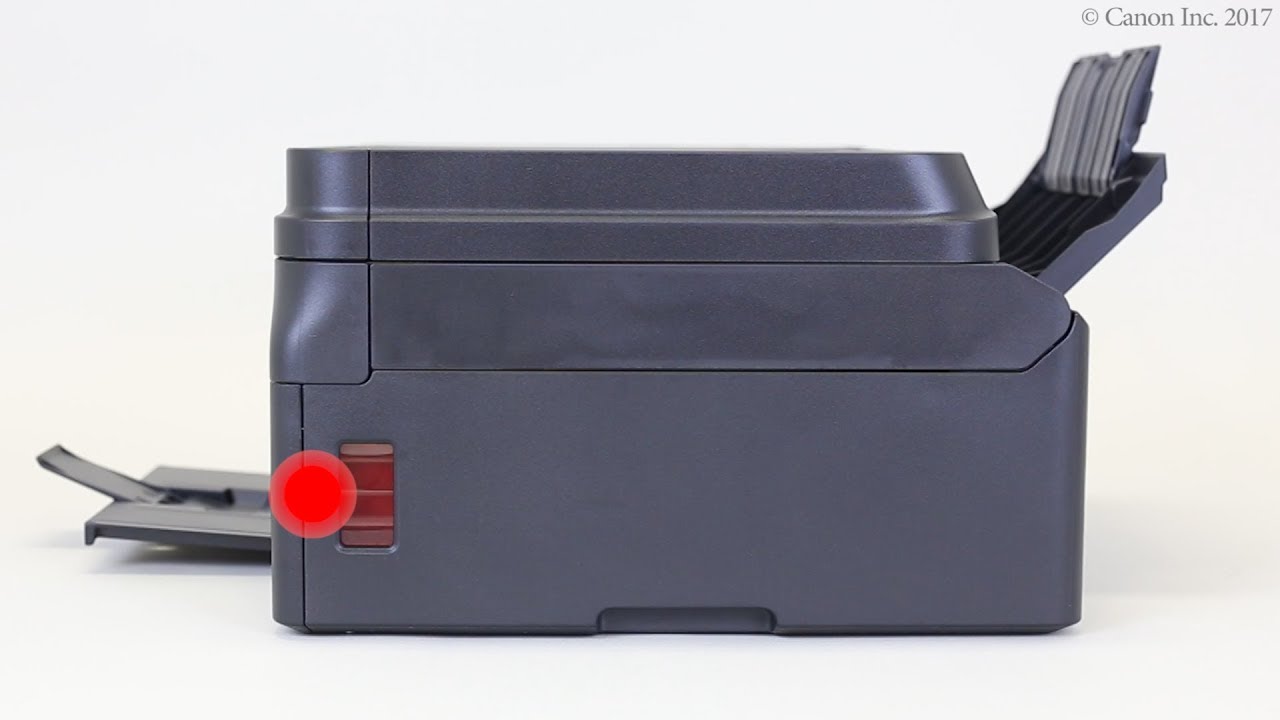 Removing jammed paper: paper output slot (G4010 series) - YouTube