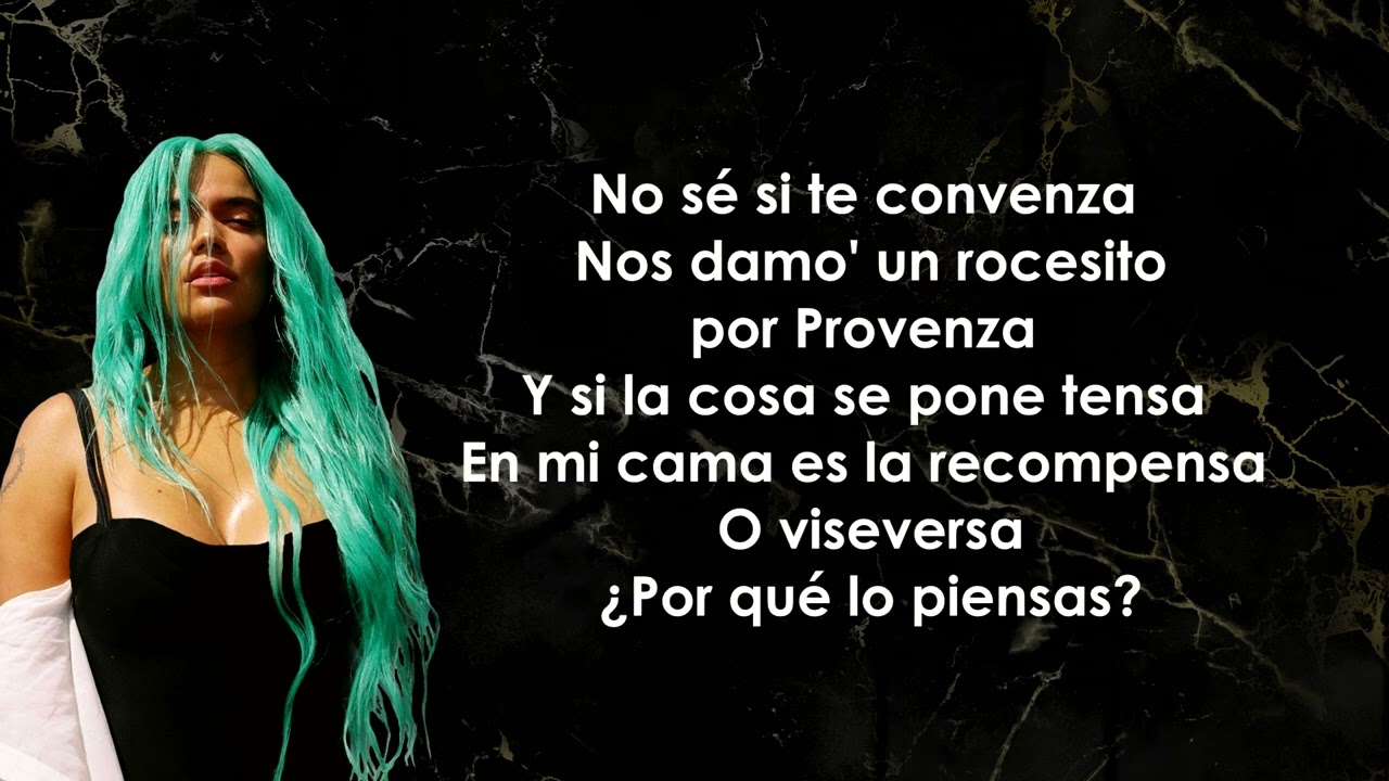 Karol G - Provenza (Letra/Lyrics) - YouTube