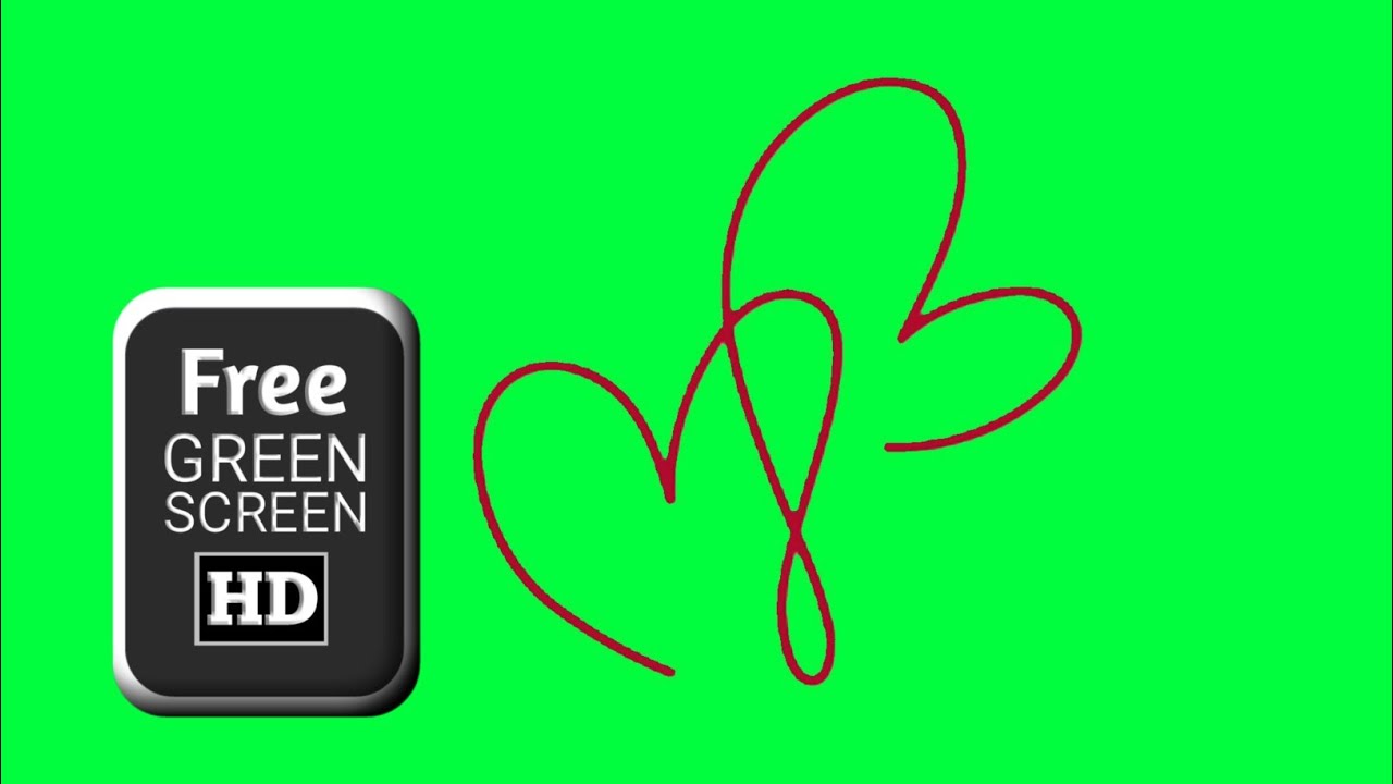 Green screen heart effects video | Heart green screen | Green screen ...
