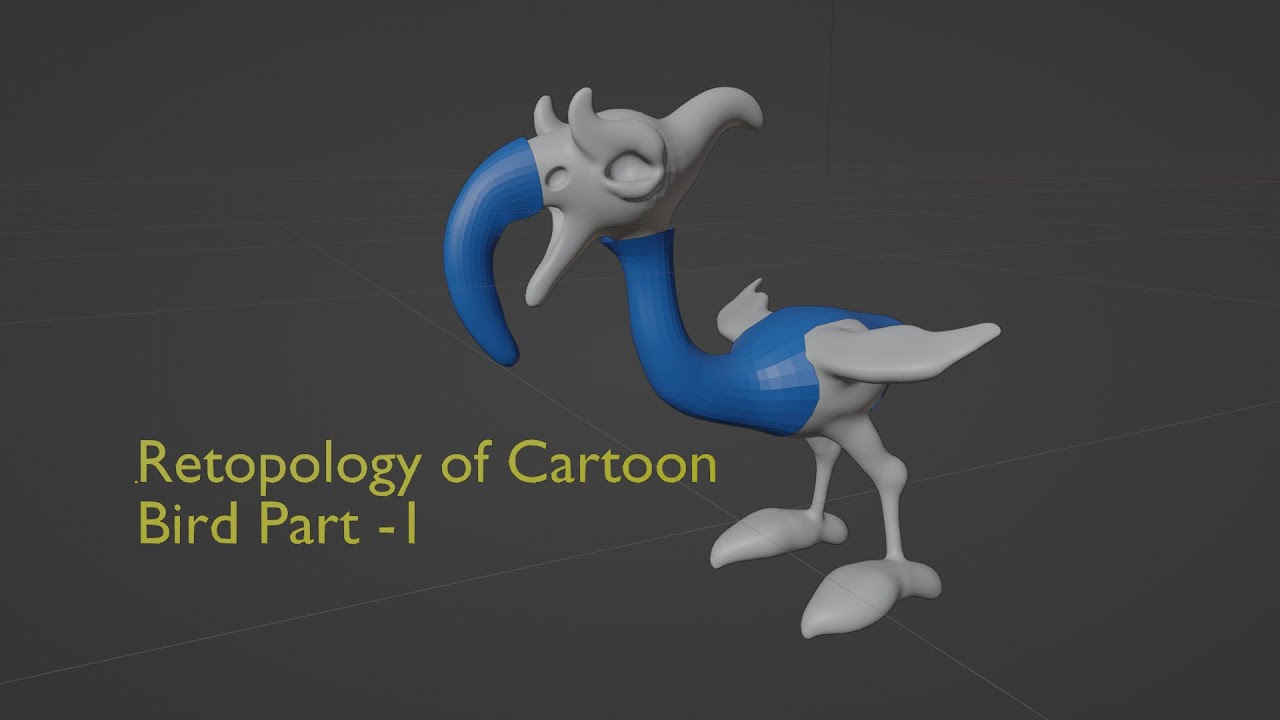 Cartoon Animation Workflow in Blender - 2 (Retopology of the Cartoon ...