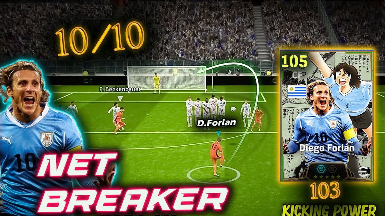 Forlan Captain Tsubasa Review: GOAT STRIKER🐐 efootball ||efootball 2025 ...