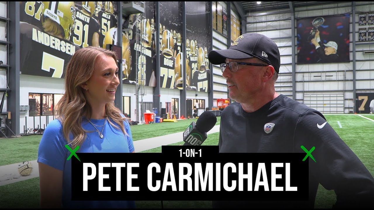 1-on-1 with Saints offensive coordinator Pete Carmichael - YouTube