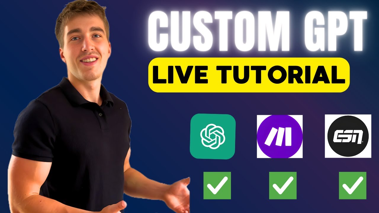 CUSTOM GPT ohne Coding erstellen! (Live Build mit Custom Actions) - YouTube