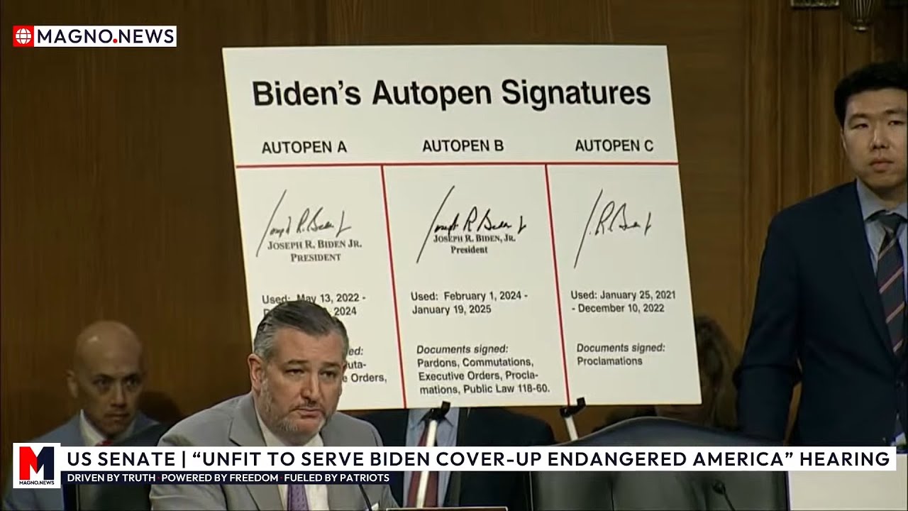 🇺🇸 Sen. Ted Cruz Exposes Biden's Autopen Regime as «The Biggest Fraud ...