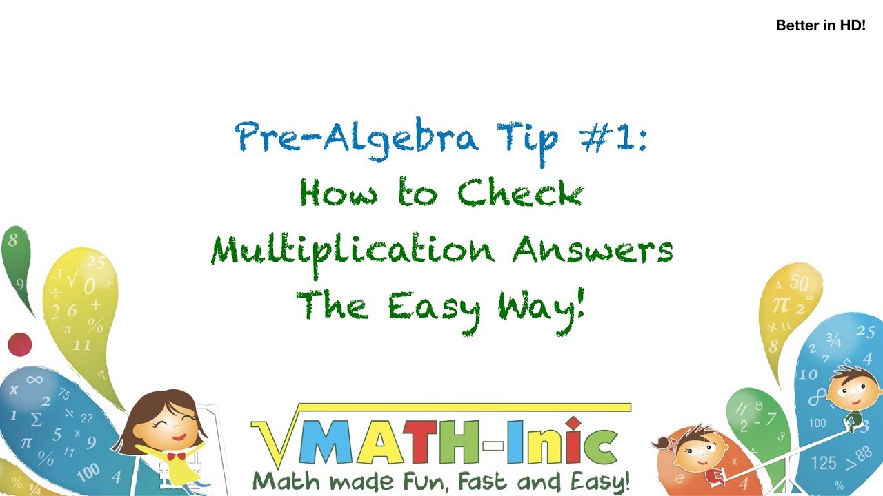 How to Check Multiplication Answers the Easy Way! - YouTube