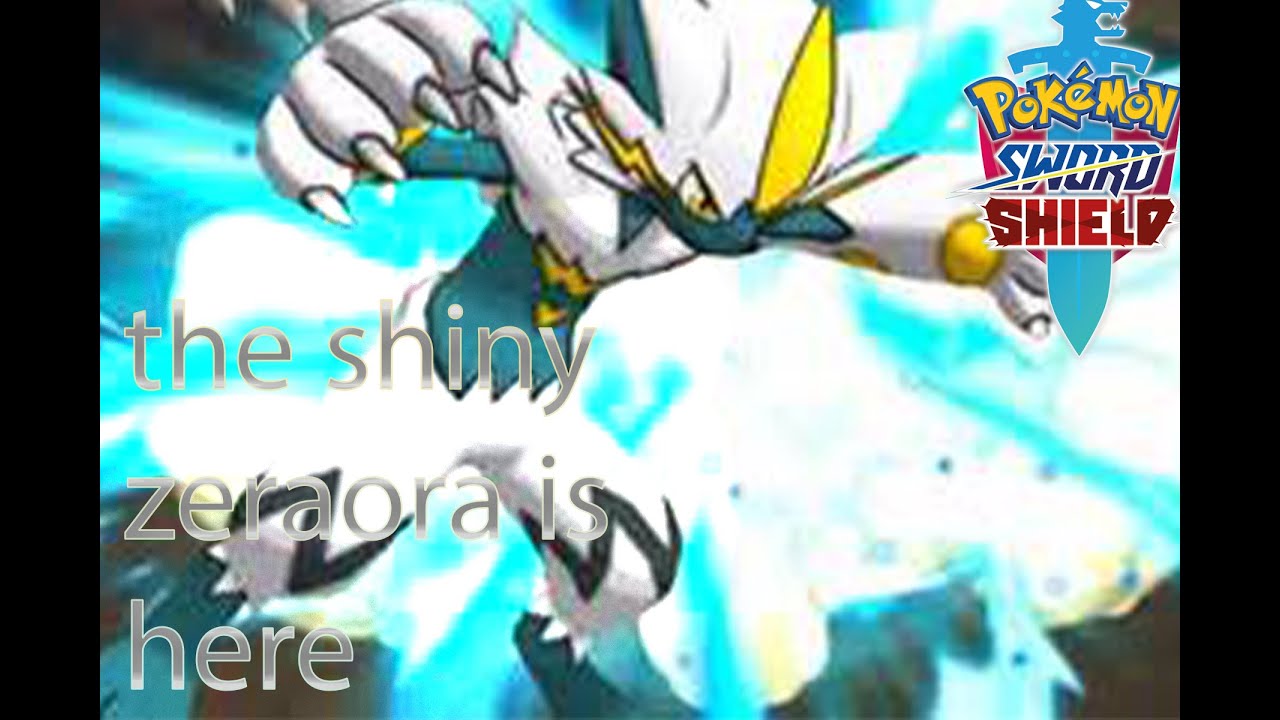 pokemon sword and shield meet shiny zeraora - YouTube