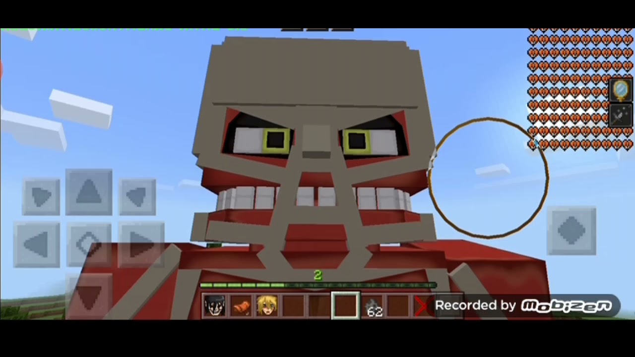 attack on titan minecraft bedrock edition addon - YouTube