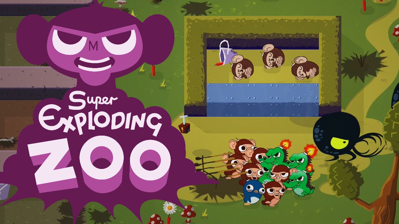 Super Exploding Zoo - PS4 / PS Vita - Gameplay 1 Levels 1 - 13 ...