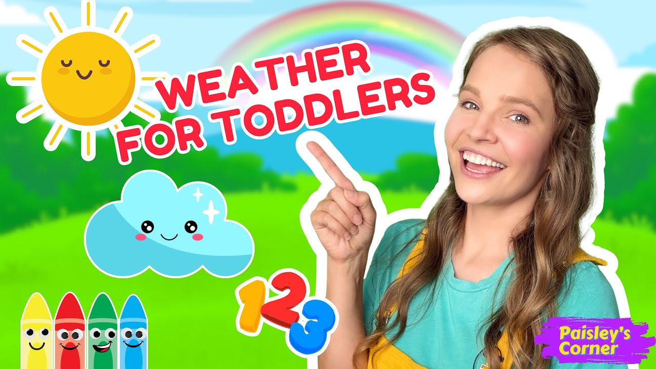 Baby & Toddler Learning Video - Learn Colors, First Words & weather w ...