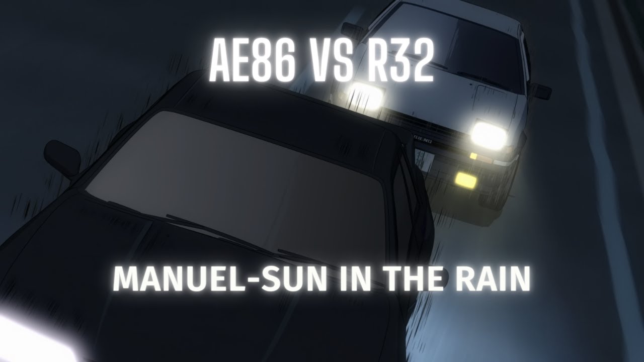 [Initial D] AE86 VS R32 [EDIT] Sun In The Rain - YouTube
