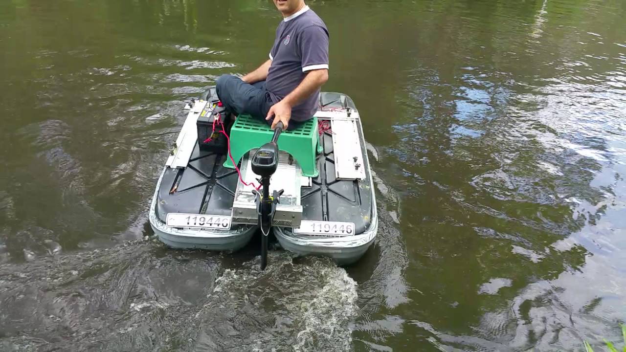 Homemade boat homemade pontoon homemade dinghy homemade tender electric ...