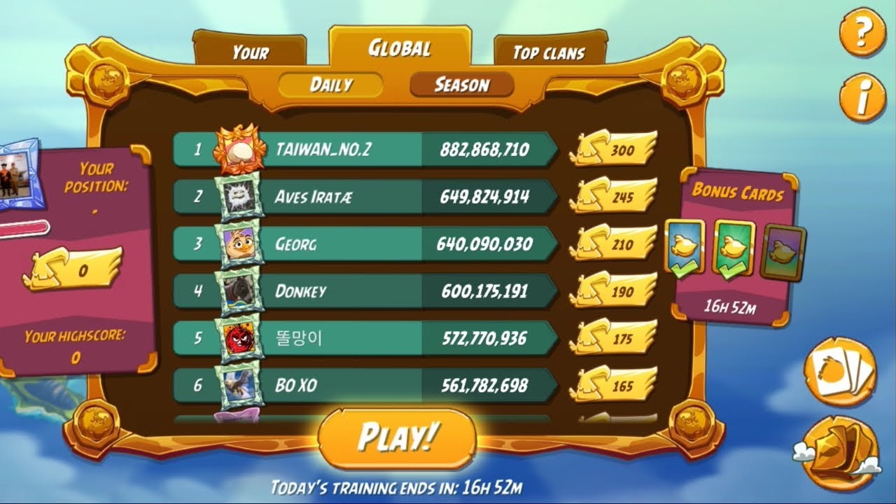 Angry Birds 2 MEBC Bonus Cards Today: The Blues and Their Best Hiking ...