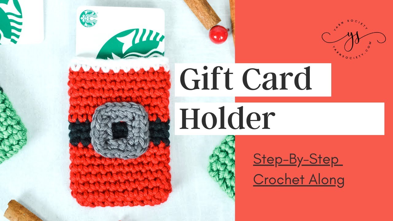 How To Crochet A Gift Card Holder For The Holidays | Christmas Gift ...