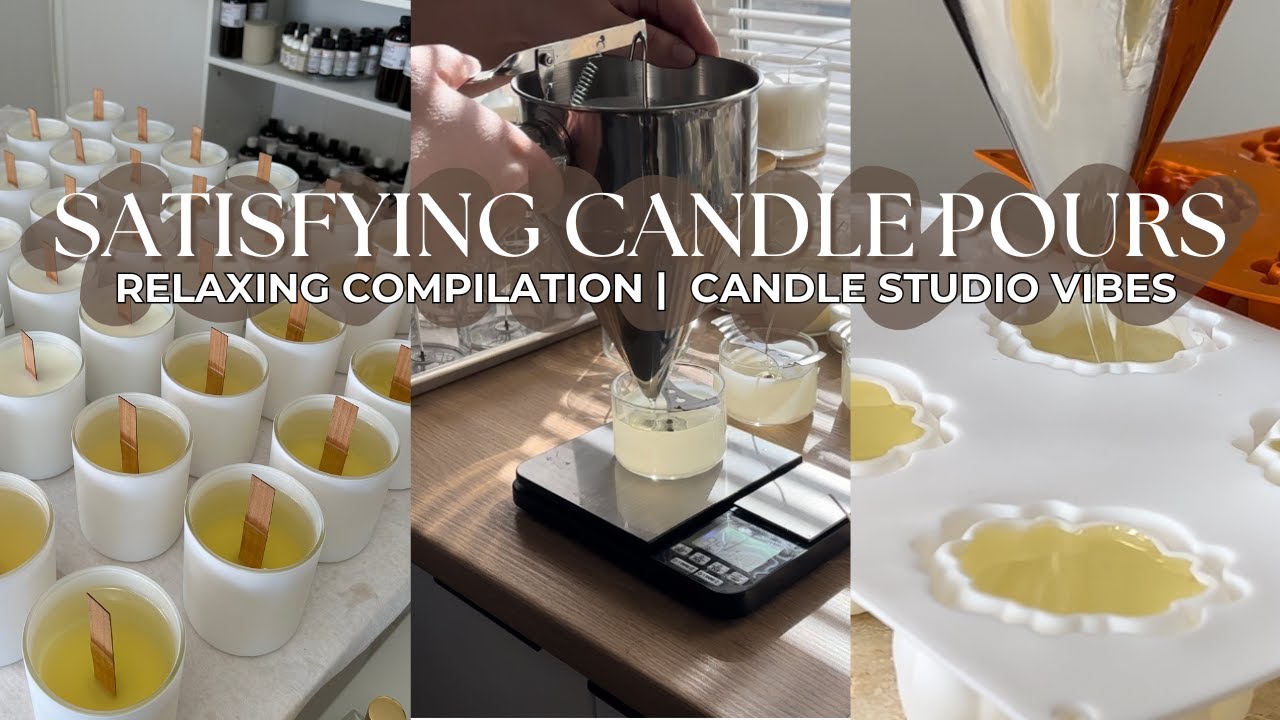Candle Pouring Compilation | Satisfying Candle-Making Moments | Love ...