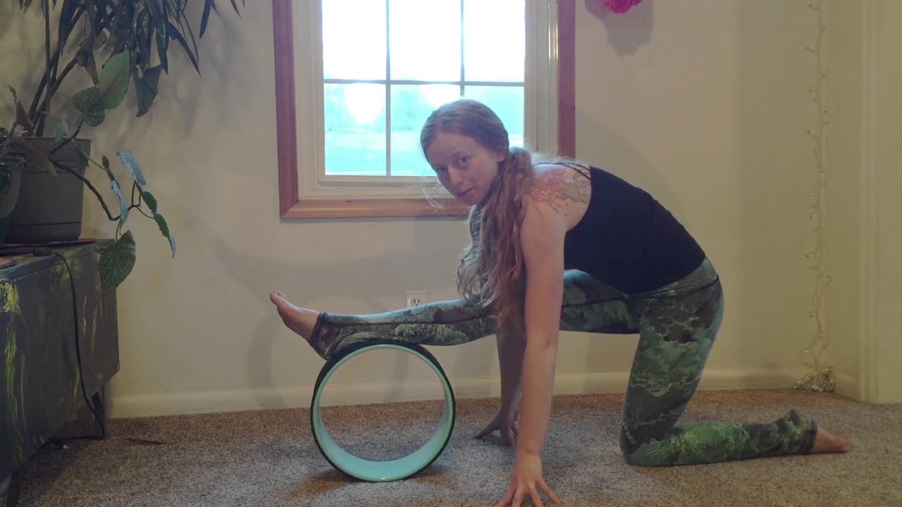 Yoga Wheel Tutorials #4 - Splits pose by uBeFit - YouTube