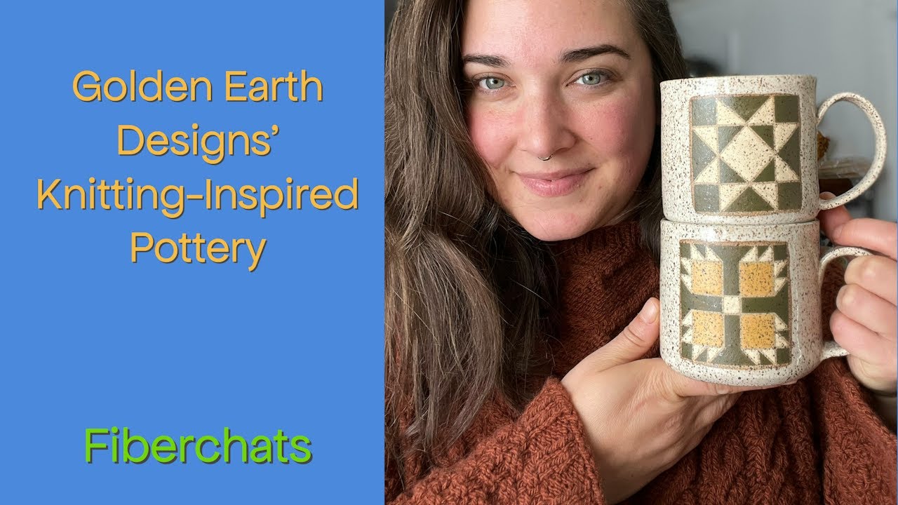 Golden Earth Designs' Knitting-Inspired Pottery | Fiberchats, Episode: 322 - YouTube
