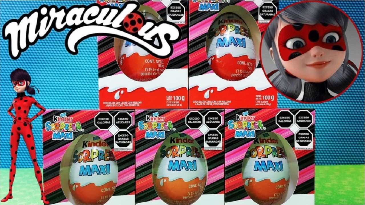 Lady Bug 🐞 Kinder Maxi... Colección 2021 🥚 Miraculous #UNBOXING l ...