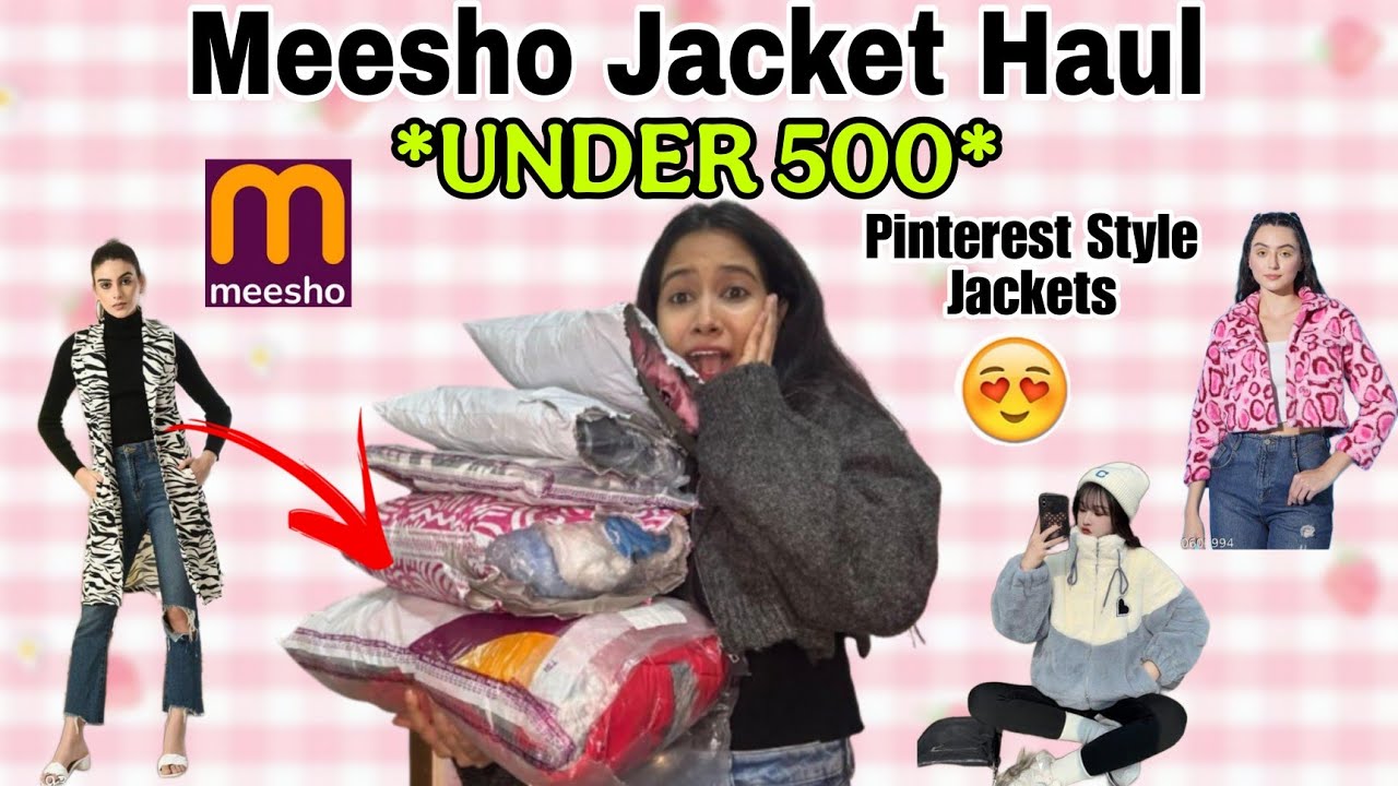 Meesho Jacket Haul UNDER 500 🌸 | Korean Jackets From MEESHO 😍 | Meesho ...