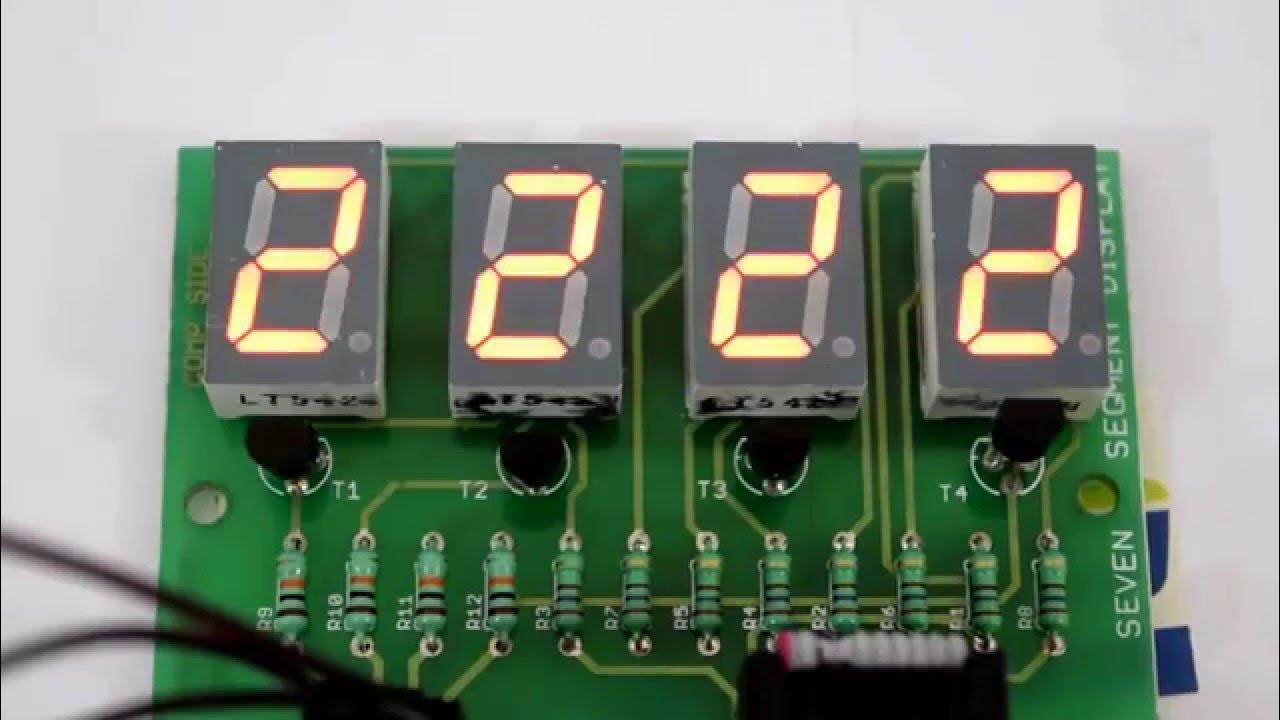 7 Segment Display Interfacing with AVR ATmega16 Microcontroller by ...