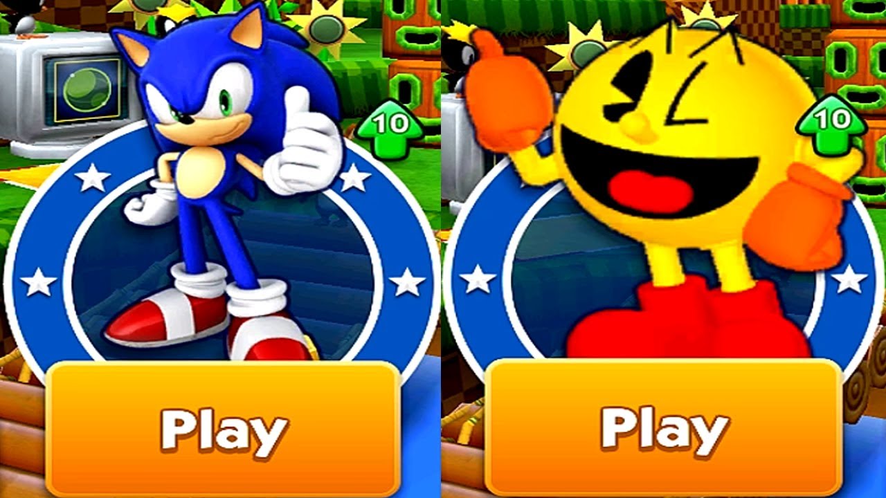 Sonic Dash Sonic VS Pac-Man Gameplay (iOS, Android) Part 2 - YouTube