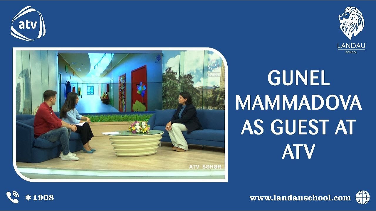 Gunel Mammadova as guest at ATV (LANDAU PreSchool) - YouTube