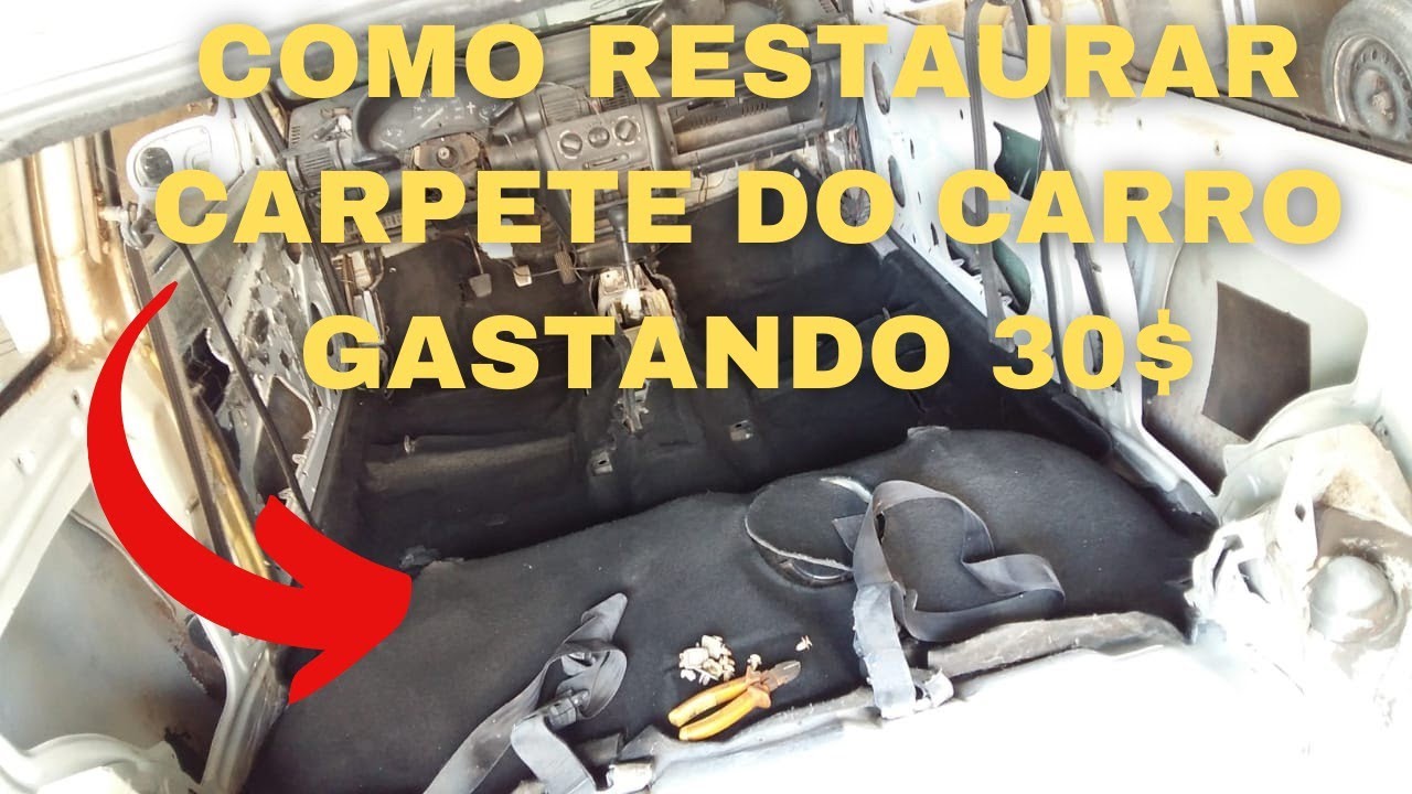 como pintar carpete/ piso do carro. (RESTAURAÇÃO) - YouTube