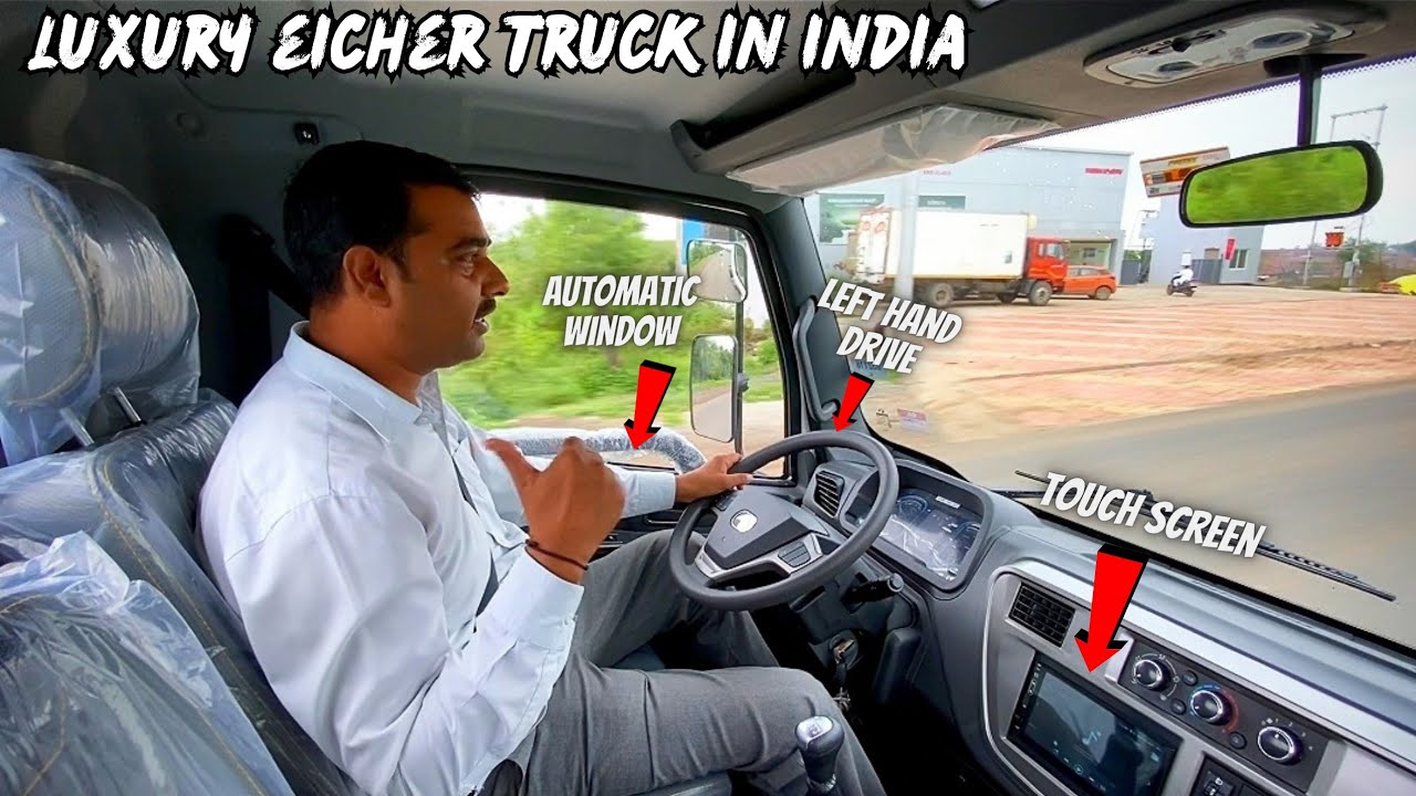 Driving luxury😍eicher pro 2065xp left hand drive truck - YouTube