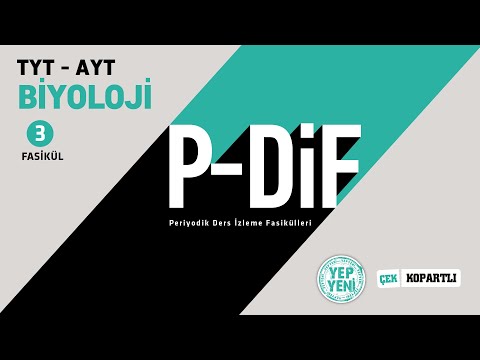 2020 Puan P-DİF TYT - AYT Biyoloji | 3. Fasikül | 03 Hücre Zarının Özellikleri, Görevleri ve Yapısı