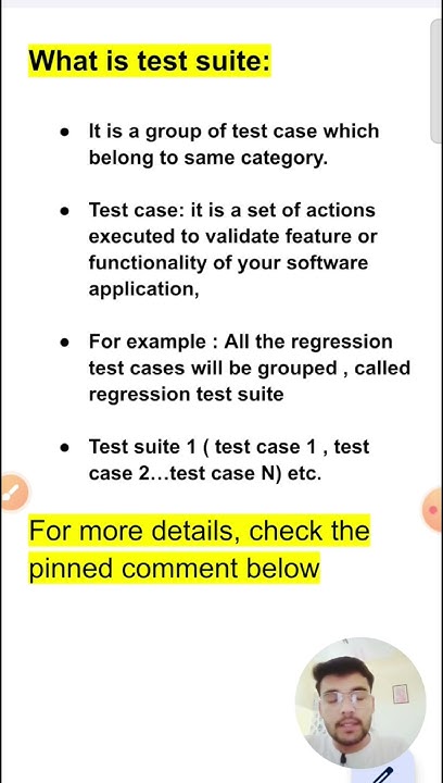 What is Test Suite | 1 min - Software Testing Shorts #108 - YouTube