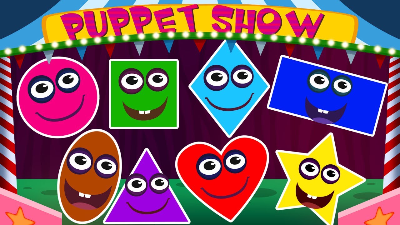 Shapes Puppet Show | Learn Shapes | Learning Videos - YouTube