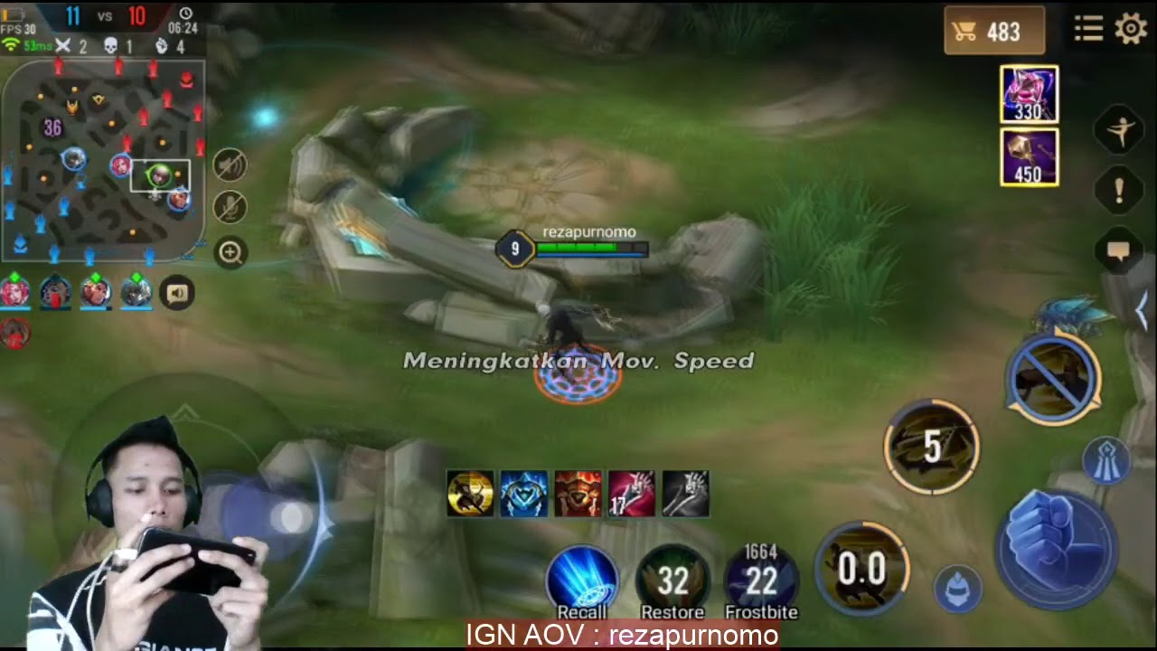 gameplay, build enzo AOV lategame gk ada obat - YouTube