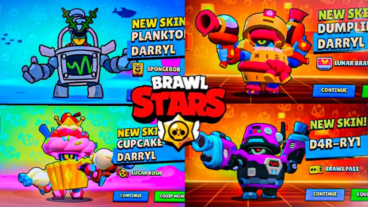 Buying Every Darryl Skin In Brawl Stars! - YouTube